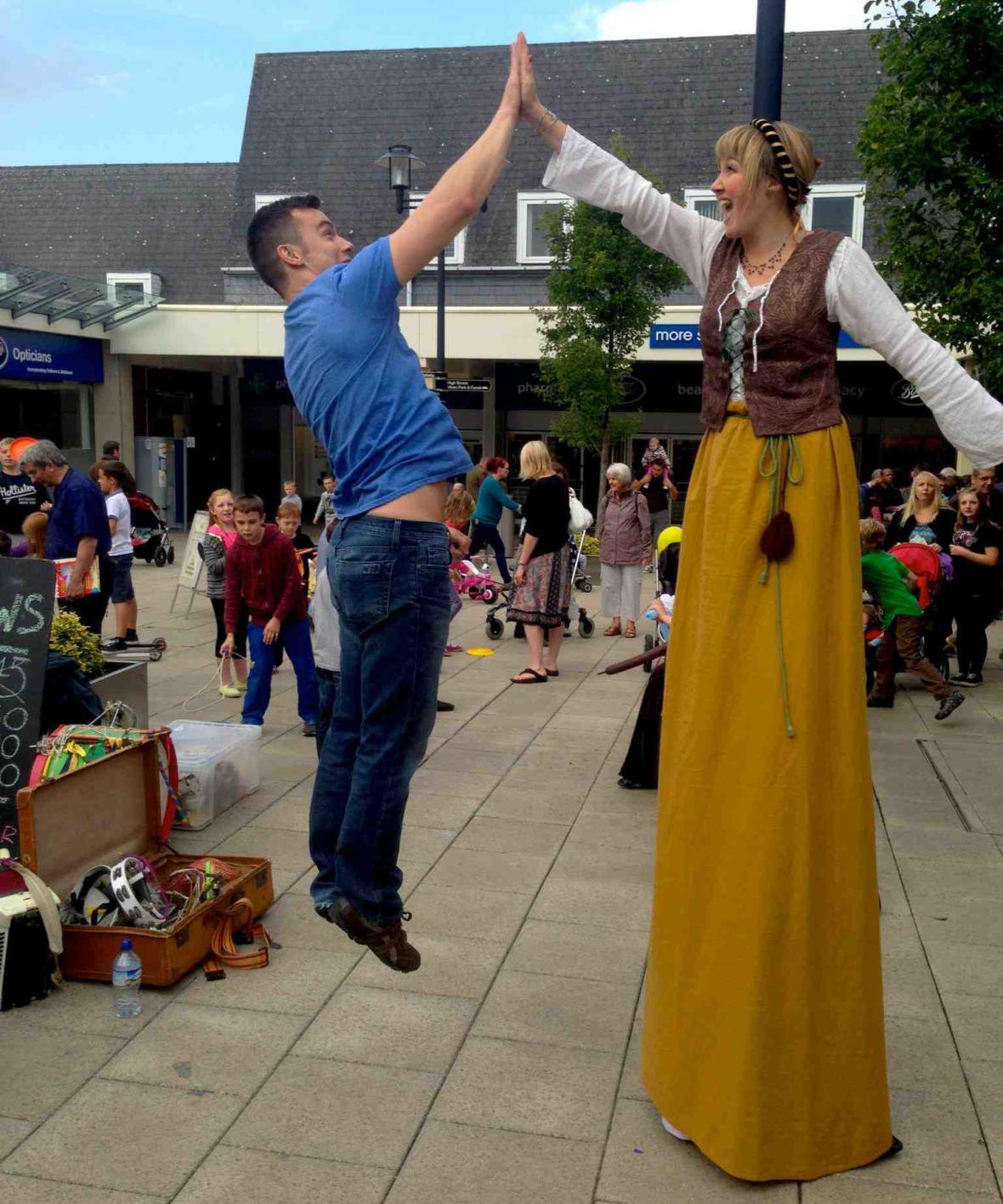 Book our versatile Stilt Walkers today! - Helter Skelter Arts Ltd ...